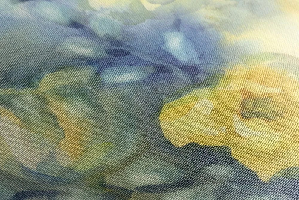 Obraz akvarelové žluté tulipány