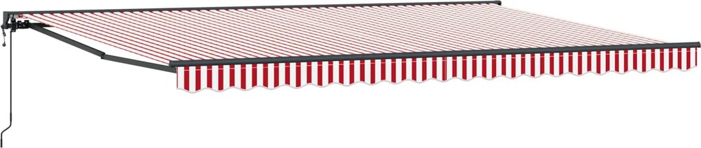 Rám markýzy Červená a Bílá 500 × 300 cm 3331278