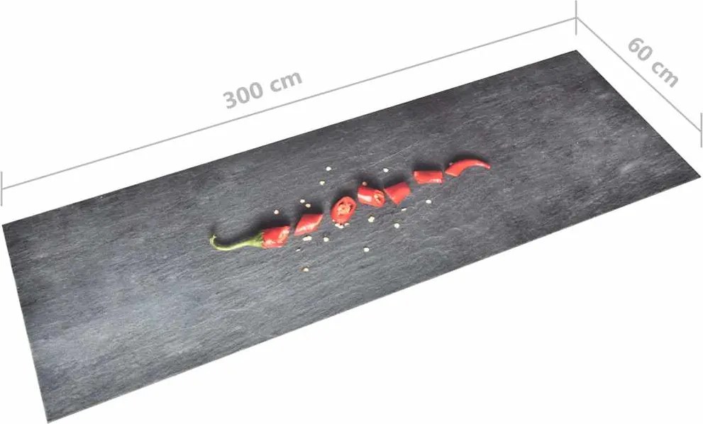 Kuchyňský koberec pratelný Paprička 60 x 300 cm 315966