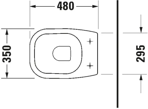 Duravit 21080900002 - Stojící WC D-CODE keramika/lesklá bílá