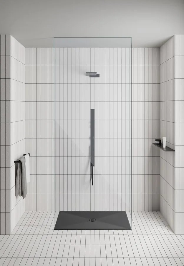 GSI GSI, Keramická sprchová vanička, čtverec 90x90x4cm, bílá ExtraGlaze, 47090911
