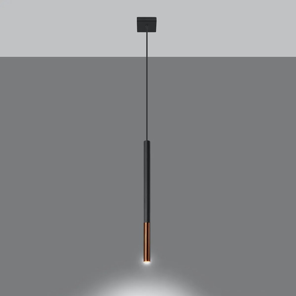 Sollux Lighting Závěsné svítidlo MOZAICA 1 černé/měď