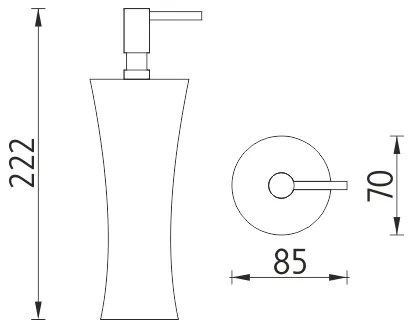 Dávkovač tekutého mýdla, pumpička plast NIMCO ATRI AT 5031-20