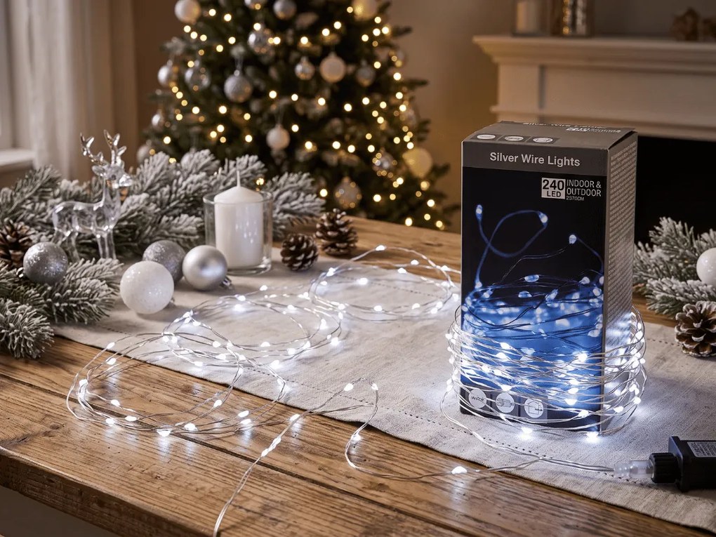 Světlený řetěz 240 LED venkovní/vnitřní 23,9 m, bílá