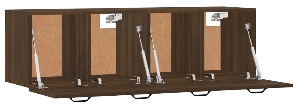 vidaXL Nástěnné skříňky 2 ks hnědý dub 80x35x36,5 cm kompozitní dřevo
