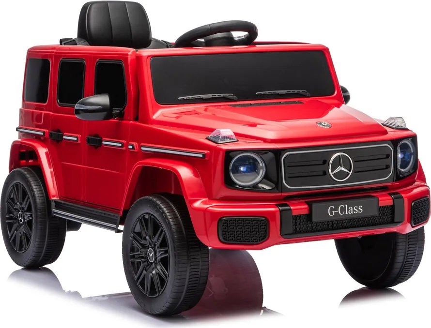 LEAN CARS Akumulátorové vozidlo Mercedes G 4x4 24 V 2580, červené