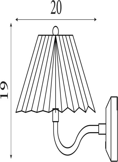 Searchlight 23310GO - LED Stmívatelné nástěnné svítidlo DANISH LED/1,5W/230V