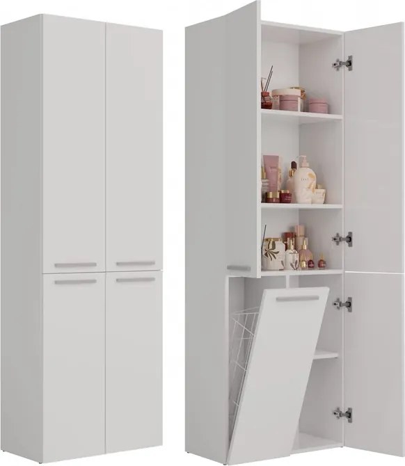 TPS Koupelnová skříňka NEL DD 1K 60 cm, Bílý mat