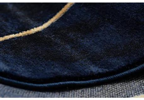 koberec EMERALD výhradní 1022 glamour, stylový geometrický tmavě modr velikost 280x370 cm | krásné koberce cz
