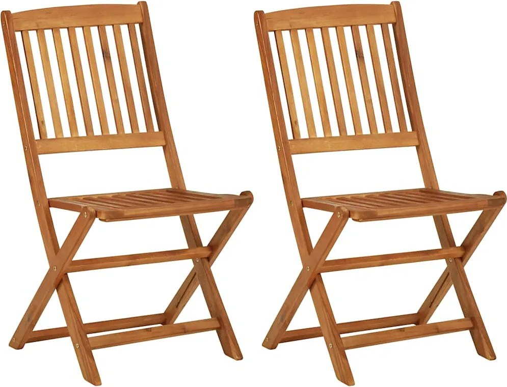 3dílný skládací zahradní jídelní set masivní akáciové dřevo 3058256