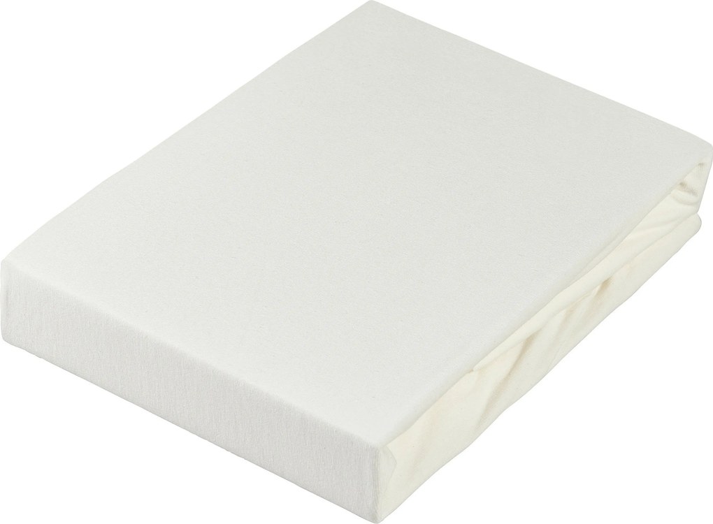 XXXLutz PROSTĚRADLO NA VRCHNÍ MATRACI, žerzej, krémová, 180/220 cm Novel - Prostěradla - 004550010601