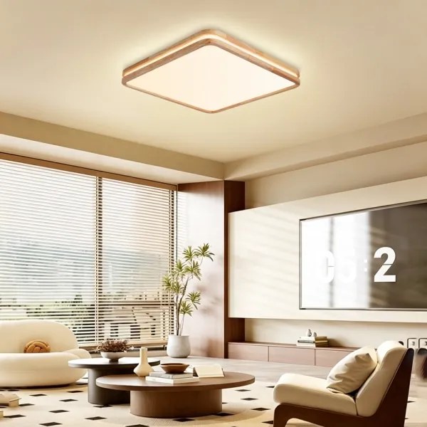 BRILAGI - LED Stmív. svítidlo MOLINA SQUARE LED/80W/230V dub 60x60 cm + DO