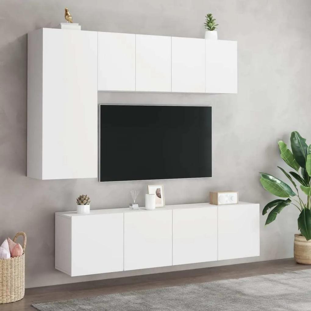 vidaXL TV skříňky nástěnné 2 ks 60 x 30 x 41 cm [836939] Barva: Bílá