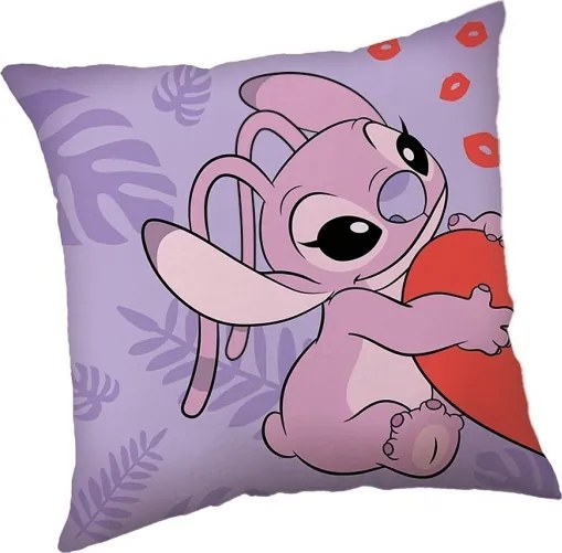 Jerry Fabrics Polštářek Lilo a Stitch Kiss 40x40 cm