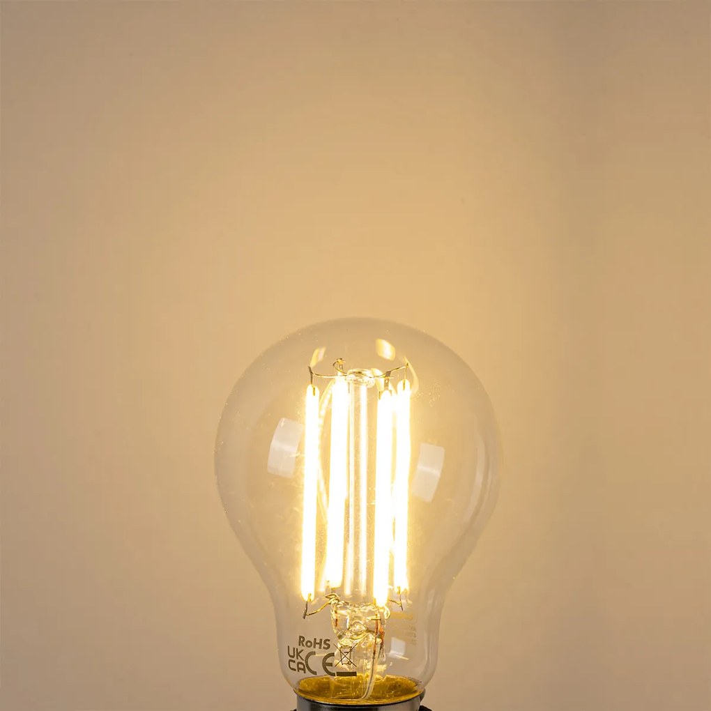 Sada 5 LED žárovek E27 A60 čiré 2,2W 470 lm 2700K