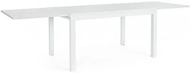 BIZZOTTO Rozkládací zahradní stůl CLIV bílý 135/270x90 cm