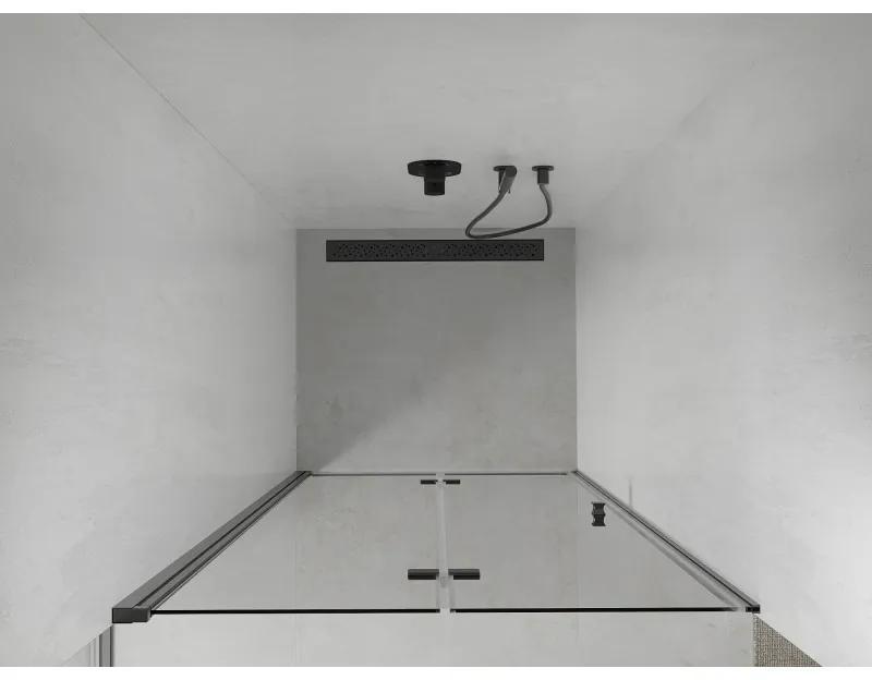 Mexen Lima skládací sprchové dveře 100 cm, Průhledné, Černá - 856-100-000-70-00