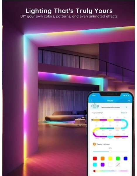Govee - Wi-Fi RGBIC Smart PRO LED pásek 5m