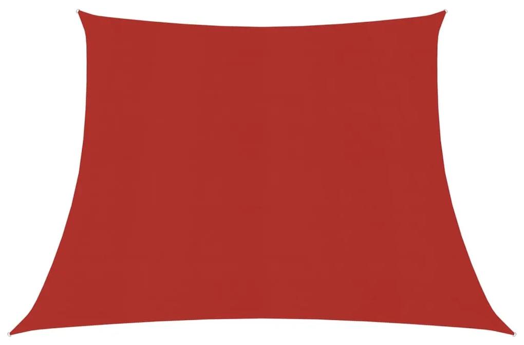 vidaXL Stínící plachta 160 g/m² červená 3/4 x 2 m HDPE