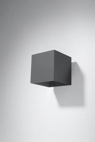 Nástěnné svítidlo SOLLUX Quad 1 G9 1x40W bez zdroje SL.0565 antracit