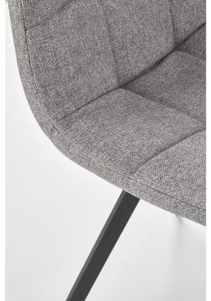 Jídelní židle Crowder, šedá / černá