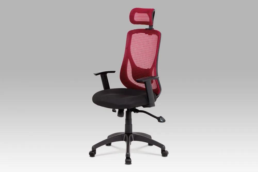 Kancelářská židle KA-A186 RED černá / červená Autronic