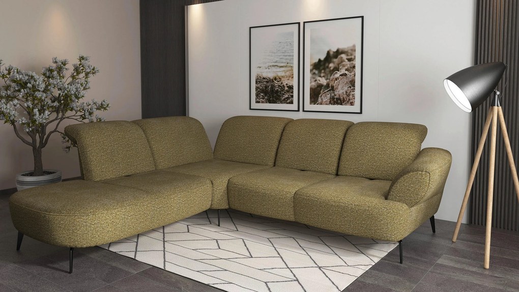 XXXLutz ROHOVÁ SEDAČKA, textil, olivově zelená Sit & More - Sedací soupravy - 00014401321G
