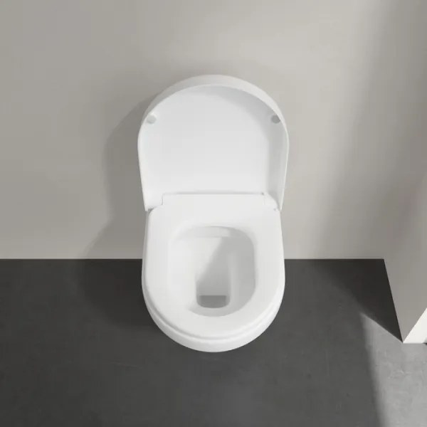 Villeroy & Boch 8M42S101 - Záchodové prkénko SoftClose SUBWAY 3.0 bílá
