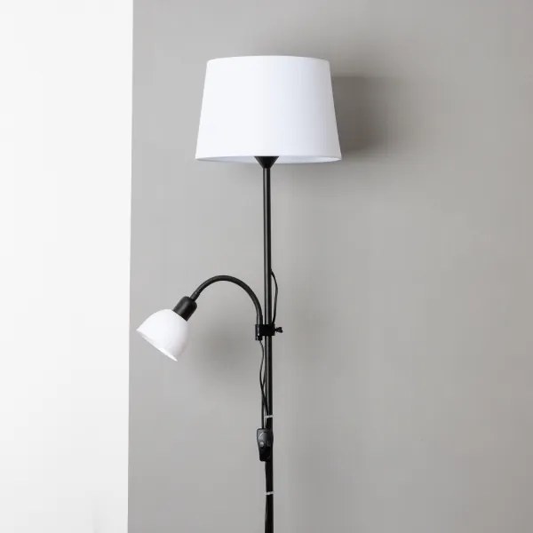 Brilagi - Stojací lampa CERIA 1xE27/100W/230V + 1xE14/25W černá/bílá
