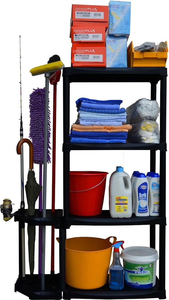 ARTPLAST Set regál 600x300x1330 mm, 4 police a rohový držák