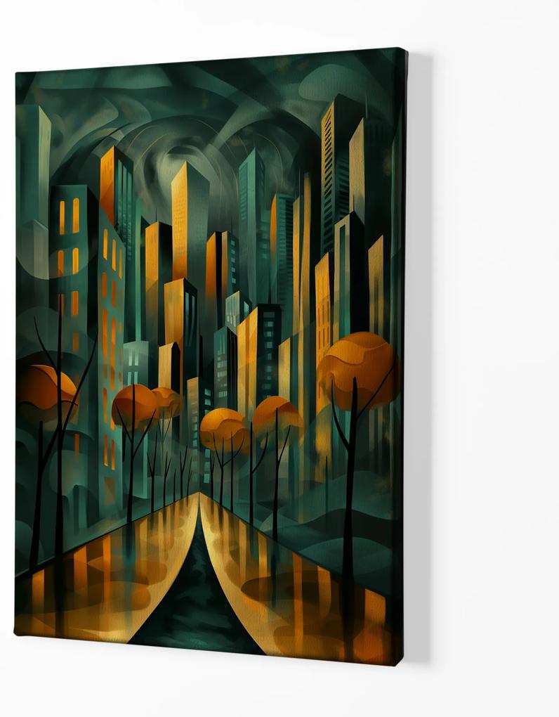Obraz na plátně - Zlatá ulička v Chicagu FeelHappy.cz Velikost obrazu: 120 x 180 cm