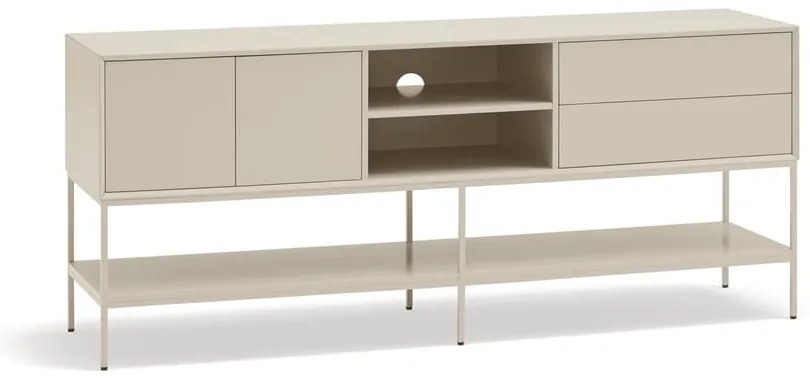 Krémový TV stolek 175x74x45 cm Platt – Teulat