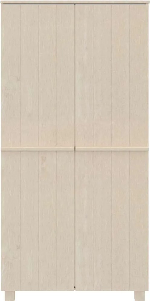 Šatní skříň HAMAR medově hnědá 89x50x180 cm masivní borovice 340480