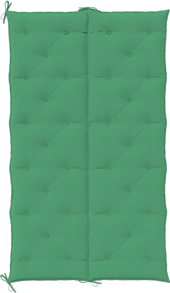 Poduška na zahradní lavici zelená 180x(50+50)x7 cm látka oxford 315033