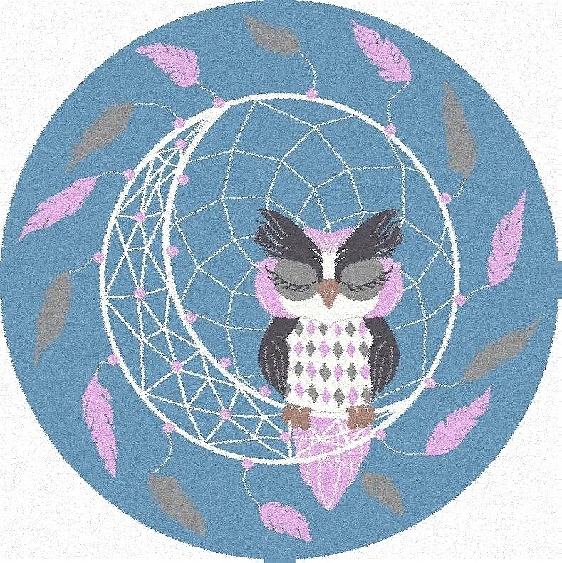 Koberec Agnella Soft Dreamcatcher 100x100 Kolo