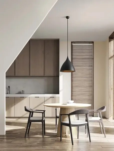 Černé designové svítidlo Syntopia