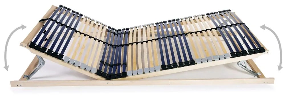 Lamelový rošt postele s 42 lamelami - 7 zón - nastavitelný | 120x200 cm