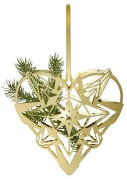 Vánoční ozdoba Christmas Heart Gold 25,6 cm Rosendahl