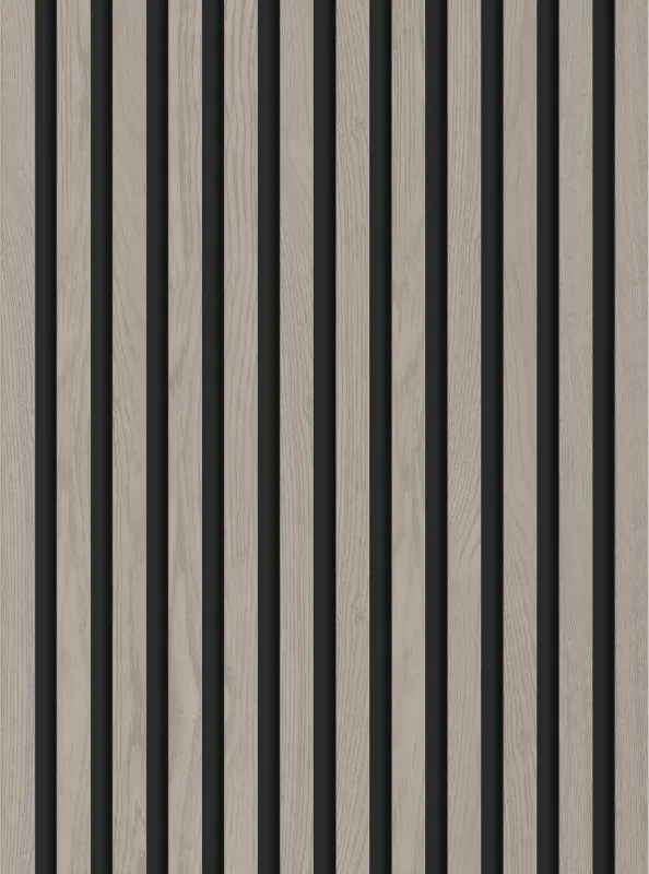 Mexen Lam-B, akustické stěnové lamely 275 × 30 cm, HDF deska 4 mm, technická dýha, dub popelavý, S100-275307-3015-005