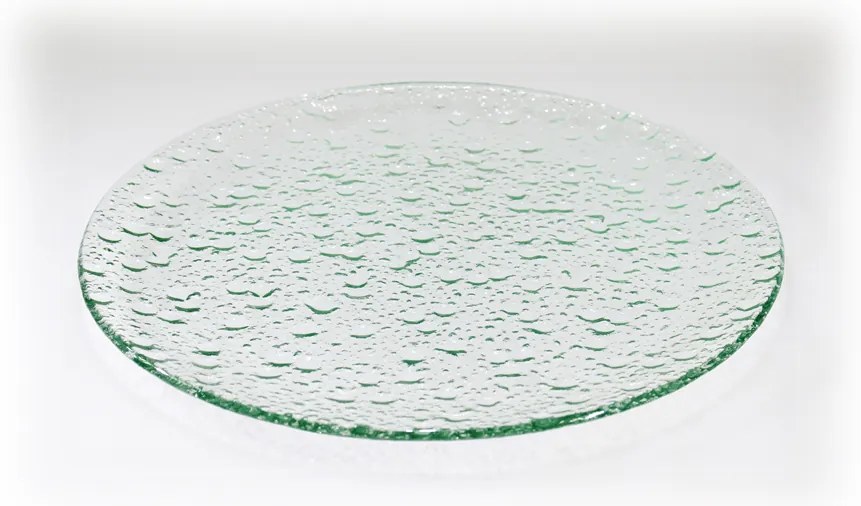 BDK-GLASS Kulaté skleněné talíře NATURE MOON Průměr: 28cm