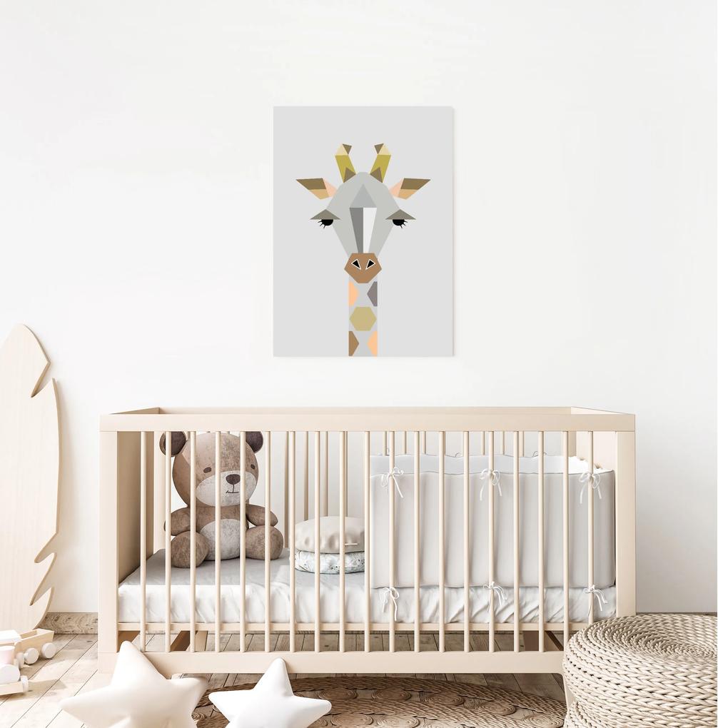Dětský obraz - Geometrická Žirafa 50 x 40 cm