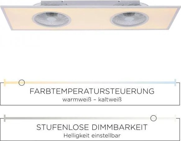 LD 14643-16 Zápustný ventilátor FLAT-AIR LED - LEUCHTEN DIREKT / JUST LIGHT