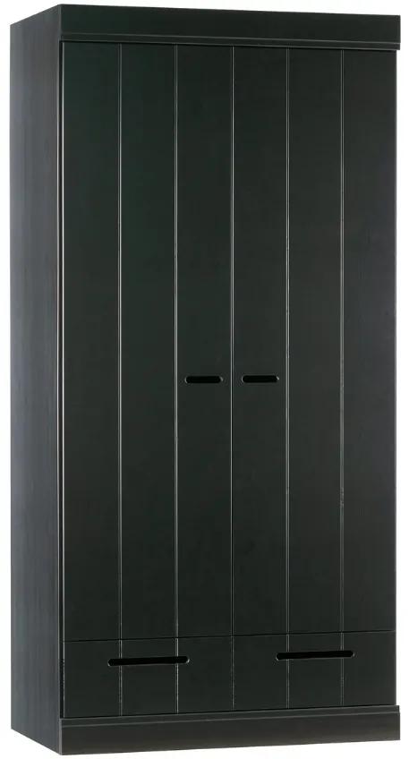 OnaDnes -20% Hoorns Černá dřevěná skříň Ernie 94 x 53 cm