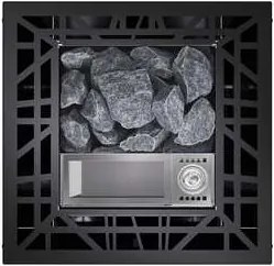Saunová kamna EOS Bi-O Cubo 2 - 12kW, černá, styl 2