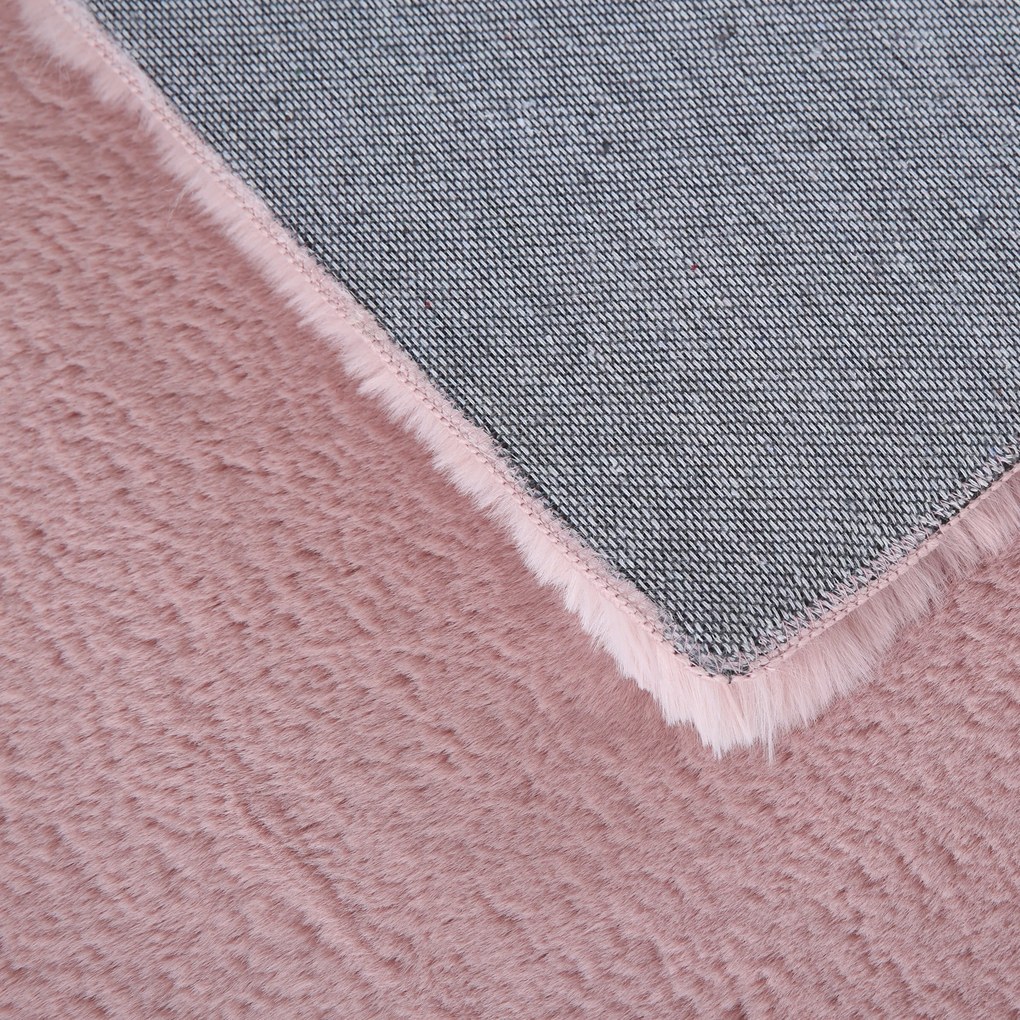 Ayyildiz, Kusový koberec Pouffy 5100 Rose, 120x170, růžová, obývací pokoj
