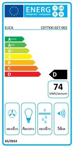 Elica SHADE BL/A/60 Komínový odsavač par