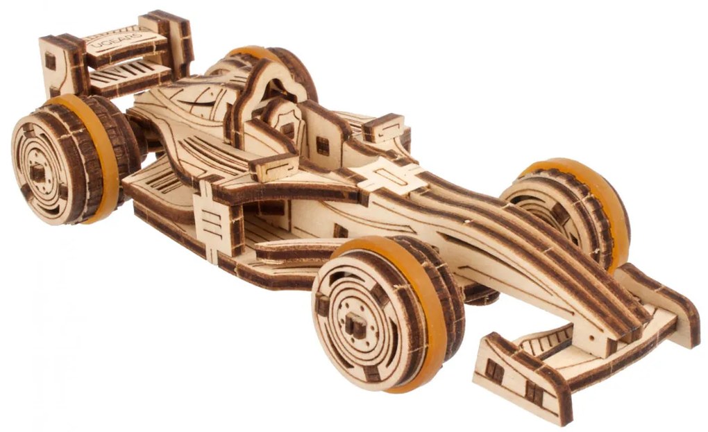 Ugears 3D mechanické puzzle Závoďák compact racer 90 ks