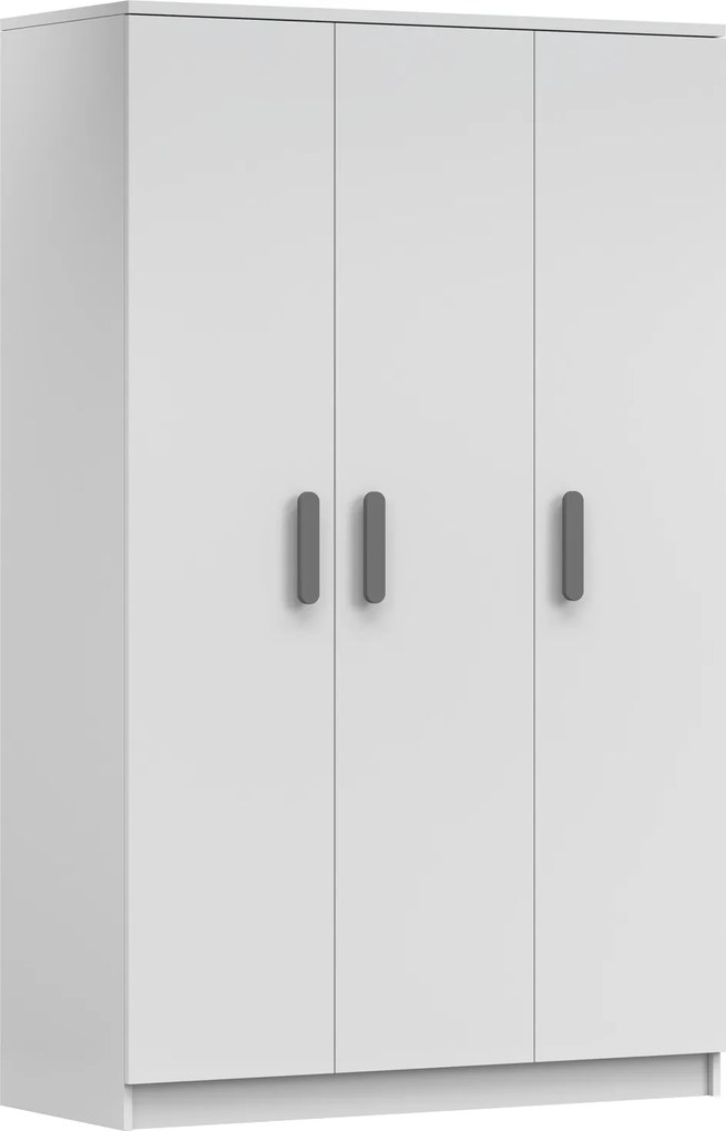 IDZ Šatní skříň SMYK I 3D 19, 120 cm Bílá / Barevné úchytky Barva: Dub