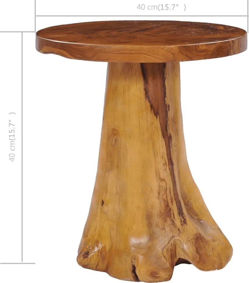vidaXL Konferenční stolek 40 x 40 cm masivní teakové dřevo [281653]