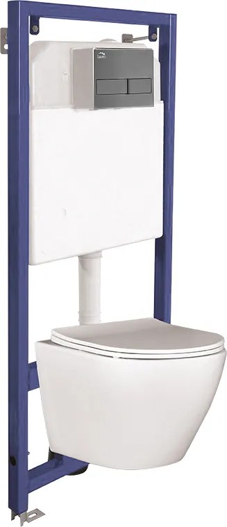 Laveo Akan, sada konstrukce s mísou, sedadlem a tlačítkem, LAV-VMDD600S